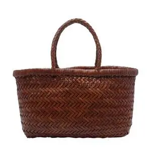 Dragon Diffusion Mini Flat Gora Handbag - Brown
