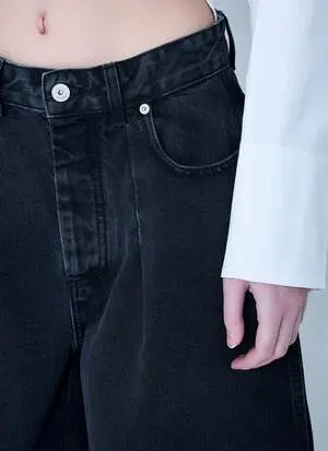 Jacquemus De Nîmes Ovalo Jeans - Black