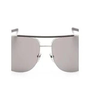 Gucci Aviator Sunglasses With Logo Detail - Silver