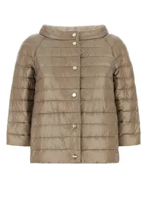 Herno HERNO Cappuccino Nylon Reversible Down Jacket Brown