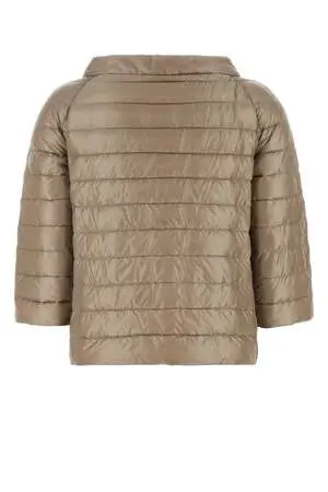 Herno Cappuccino Nylon Reversible Down Jacket - Brown