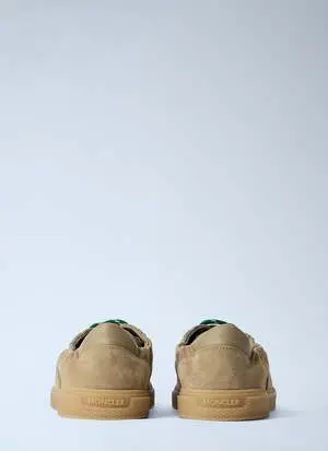 Moncler Vera Suede Low-top Sneakers - Cream