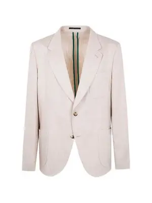 Paul Smith Tailored Linen Wool Blend Jacket