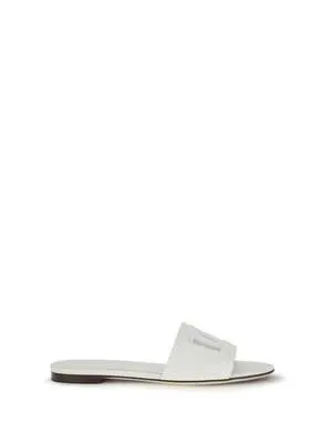 Dolce & Gabbana Millenials Flat Sandals - White
