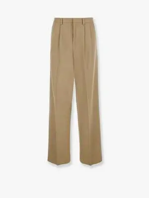 Celine Wool And Cotton Trousers - Multicolor