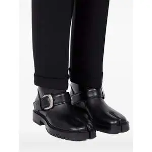 MAISON MARGIELA Calf Leather Buckled Ankle Boots