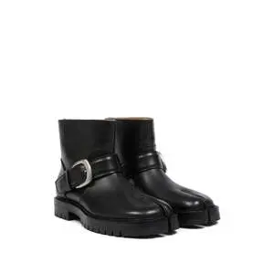 MAISON MARGIELA Calf Leather Buckled Ankle Boots