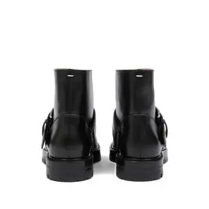 MAISON MARGIELA Calf Leather Buckled Ankle Boots