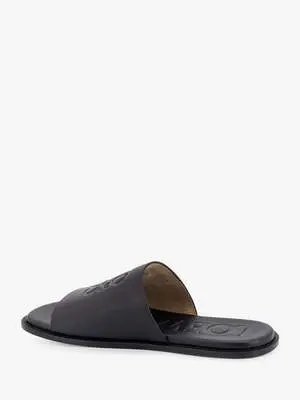 Loewe Flex Anagram Leather Sandals - Black
