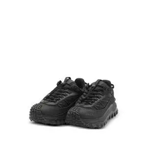 Moncler Low-top Trainers With Rubber Tread Sole - Black