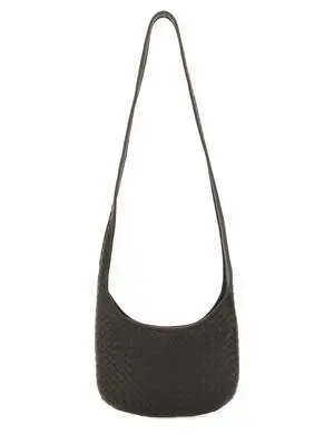 Bottega Veneta Veneto Small Woven Leather Shoulder Bag - Brown
