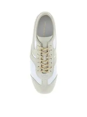 Dries Van Noten Two-tone Leather And Suede Lace-up Sneakers - Multicolor