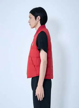 Moncler Elberton Quilted Padded Vest - Red