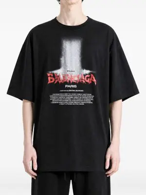 Balenciaga Printed Cotton T-shirt