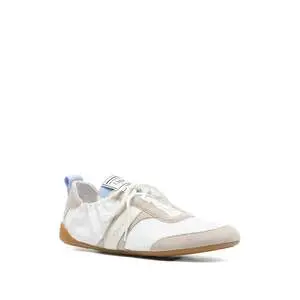 Chloé Paneled Lace-up Sneakers - White