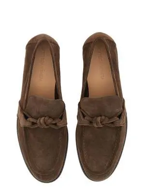 Bottega Veneta Astaire Loafers With Knot Detailing - Brown
