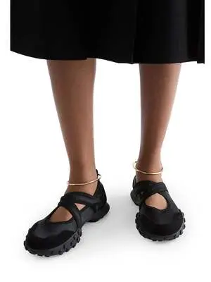 JIL SANDER Moon Suede Ballet Flats