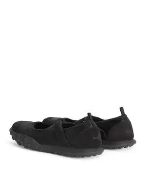 JIL SANDER Moon Suede Ballet Flats - Black