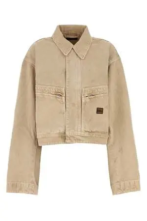Balenciaga Beige Denim Jacket - Brown