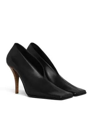 Alaïa Square Toe High-heel Pumps In Nappa Lambskin - Black