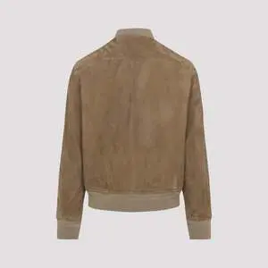 TOM FORD Suede Bomber Jacket - Multicolor