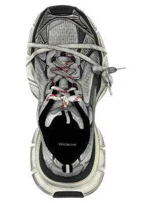Balenciaga 3xl Mesh And Polyurethane Sneakers - Gray