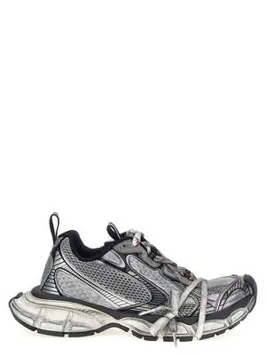 Balenciaga 3xl Mesh And Polyurethane Sneakers - Gray