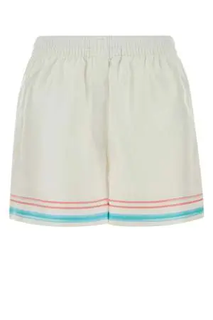 Casablanca CASABLANCA Silk Shorts White