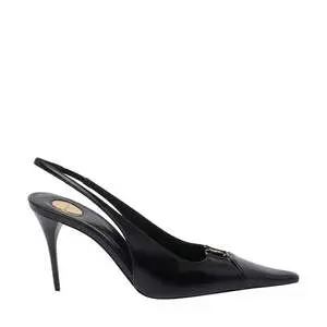 Saint Laurent Babylone Slingback Heels - Black