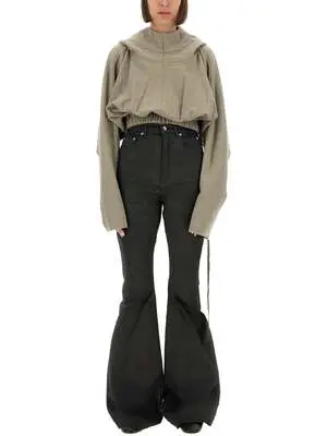 Rick Owens Cut Out Sweatshirts Hoodies For Women