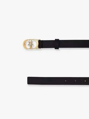 Dior Lucky 30 Montaigne Star Leather Belt - Multicolor