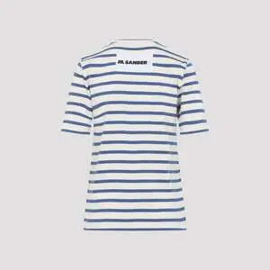 JIL SANDER Striped Cotton T-shirt