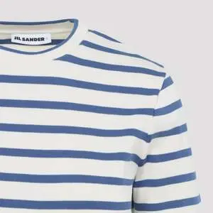 JIL SANDER Striped Cotton T-shirt