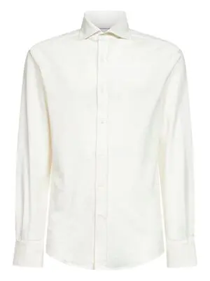 Brunello Cucinelli Linen And Cotton Blend Shirt - Multicolor