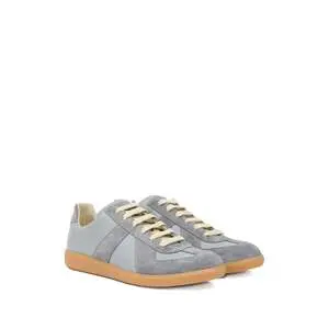 MAISON MARGIELA Low-top Trainers With Suede Paneling