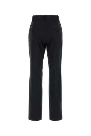 Isabel Marant Étoile Embroidered Stretch Wool Blend Pant - Multicolor