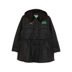 BARBOUR X GANNI Hooded Parka With Corduroy Collar - Brown