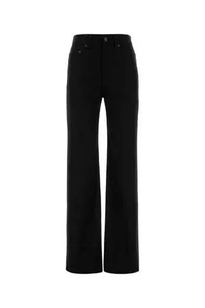 Balenciaga Stretch Wool Trousers - Black