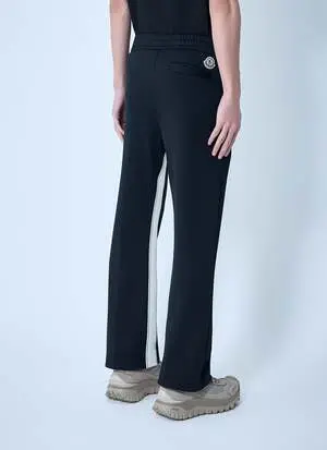 Moncler Elasticated Waist Straight Leg Trousers - Black