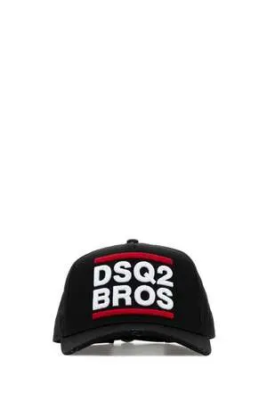Dsquared2 Cotton Baseball Cap - Black