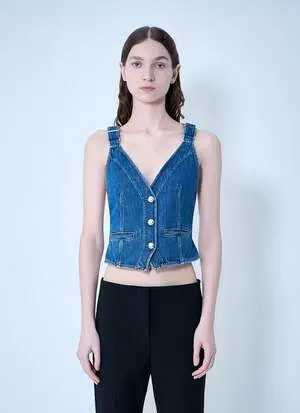 Sportmax Denim Vest - Blue
