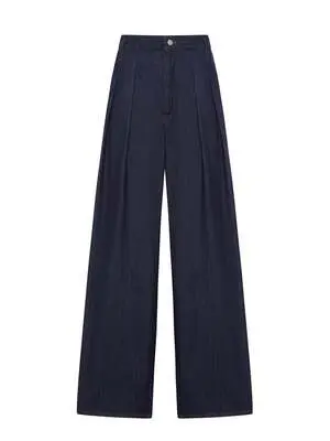 Dries Van Noten Wide Leg Jeans With Darts