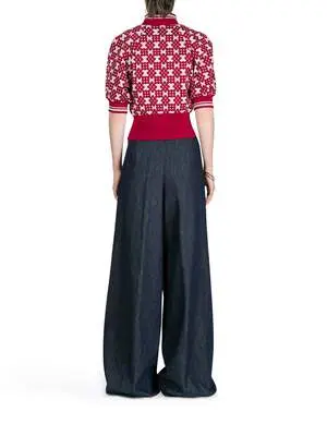 Dries Van Noten Wide Leg Jeans With Darts