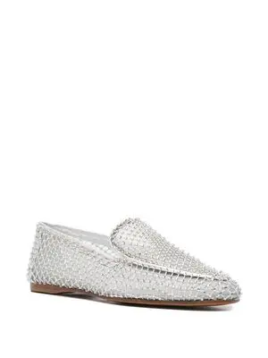 FORTE_FORTE Embellished Mesh Loafers