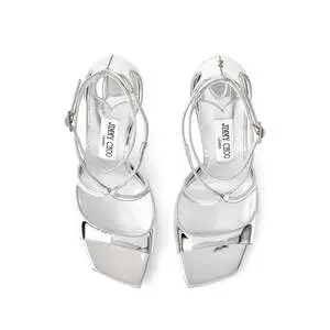 JIMMY CHOO Tone Patent Leather Stiletto Sandals