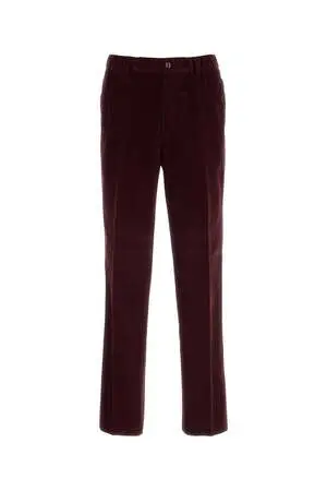 Fendi Burgundy Corduroy Pants - Red