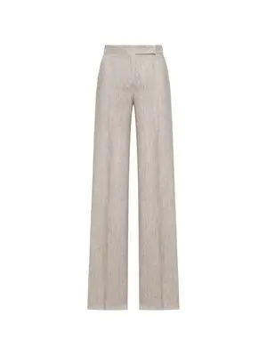 Max Mara Linen Trousers - Multicolor