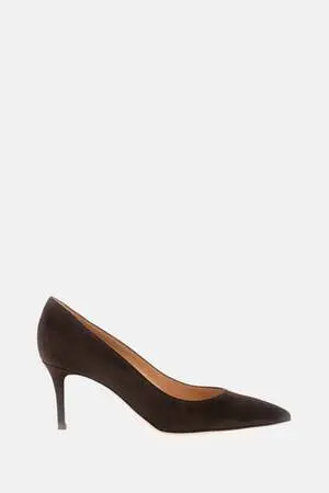 GIANVITO ROSSI Suede Pointed-toe Stiletto Pumps - Multicolor