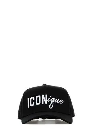 Dsquared2 Cotton Baseball Cap - Black