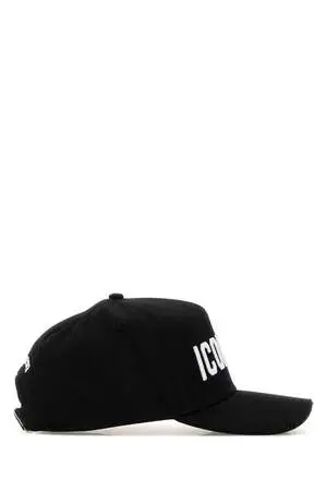 Dsquared2 Cotton Baseball Cap - Black